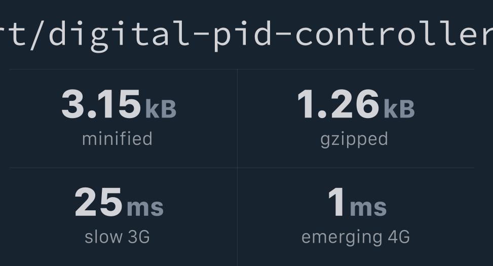 @2smart/digital-pid-controller Bundlephobia