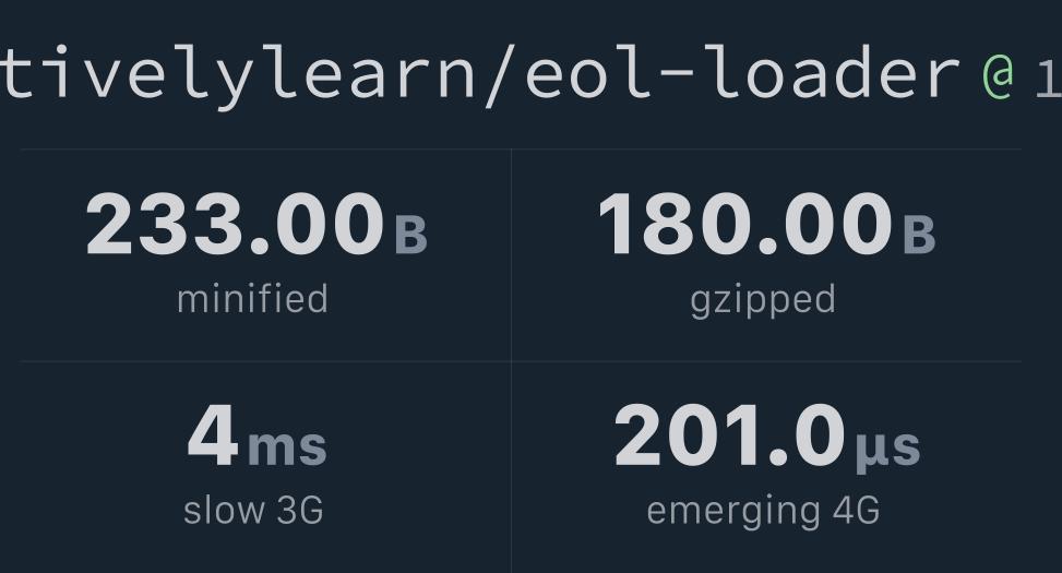 @activelylearn/eol-loader Bundlephobia