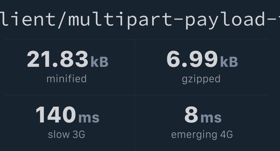 @advanced-rest-client/multipart-payload-transformer Bundlephobia