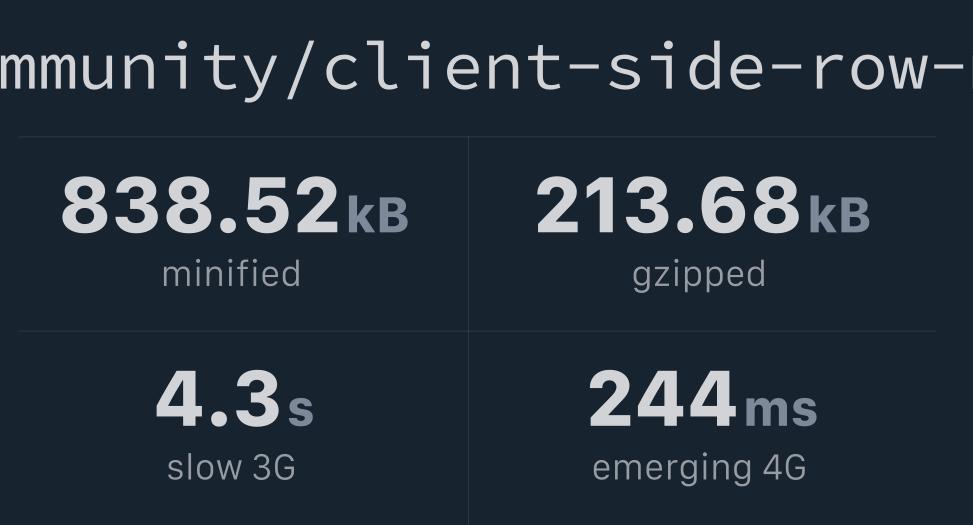 Ag Grid Communityclient Side Row Model Bundlephobia
