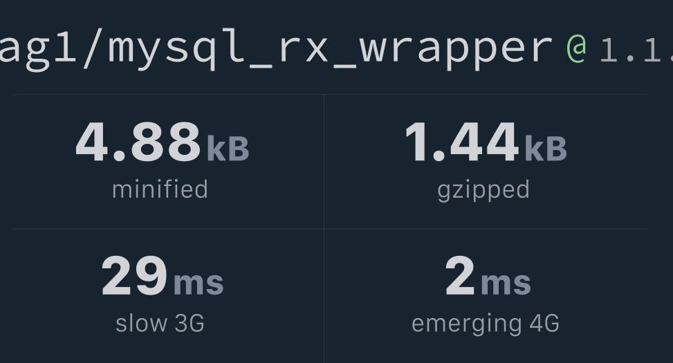 @ag1/mysql_rx_wrapper Bundlephobia