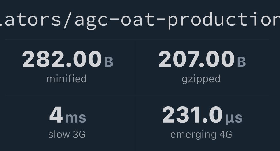 @agc-calculators/agc-oat-production-cost Bundlephobia