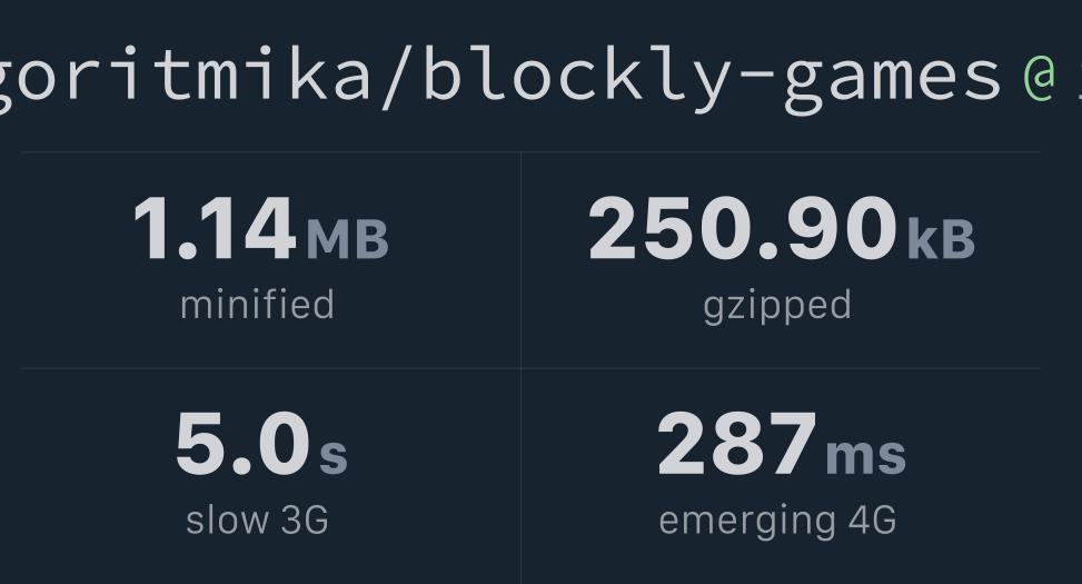 @algoritmika/blockly-games Bundlephobia