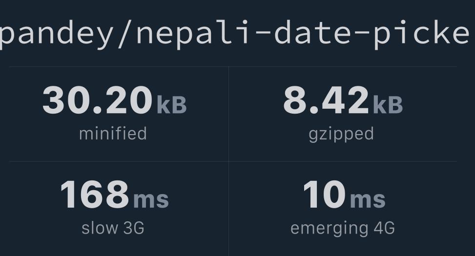@anuz-pandey/nepali-date-picker Bundlephobia