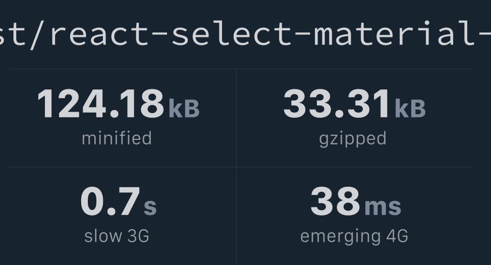 @appgeist/react-select-material-ui Bundlephobia