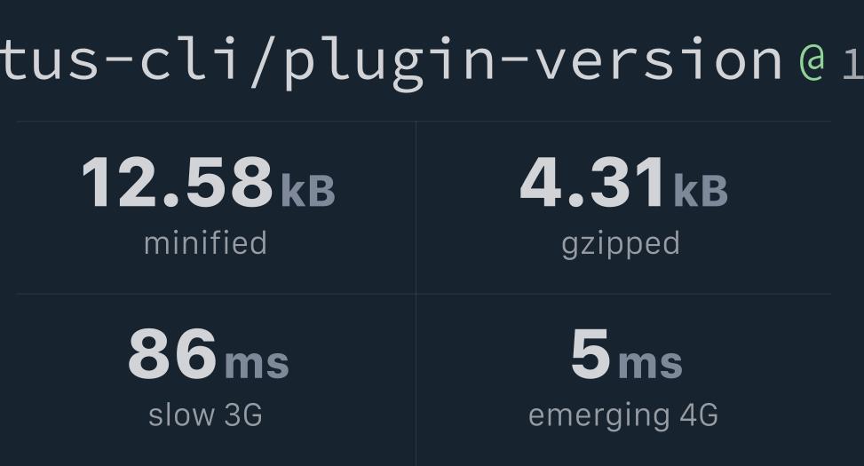 @artus-cli/plugin-version Bundlephobia