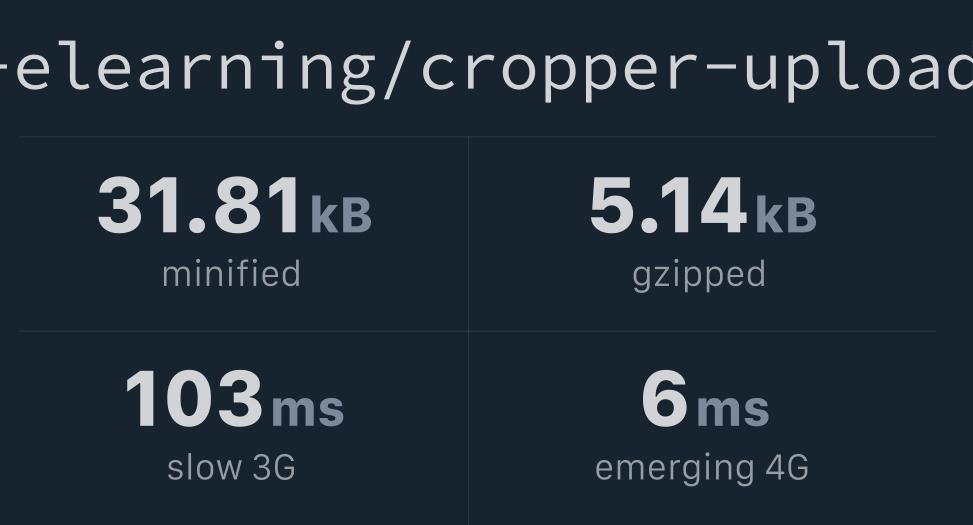 @beisen-elearning/cropper-uploader Bundlephobia