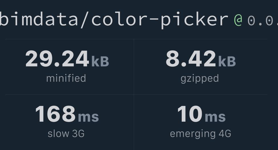 @bimdata/color-picker Bundlephobia
