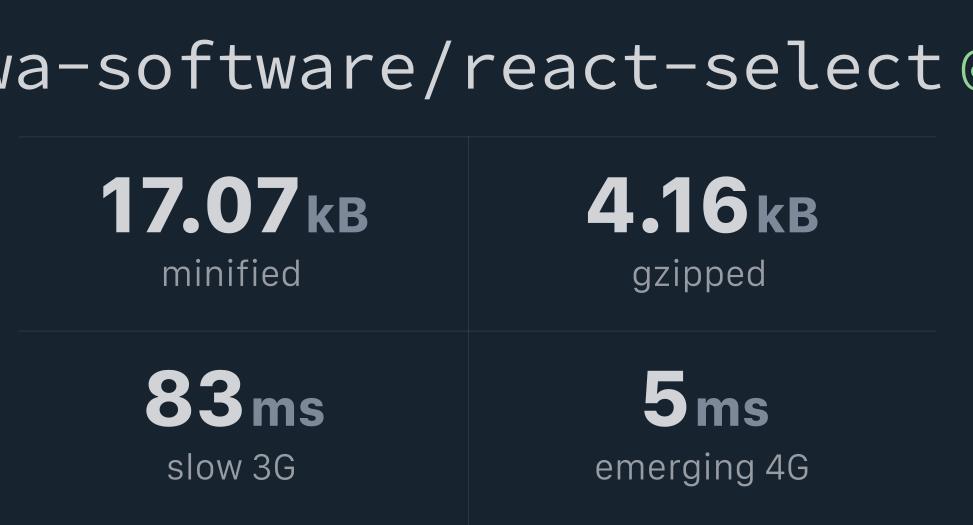 @boewa-software/react-select v2.0.0 Bundlephobia