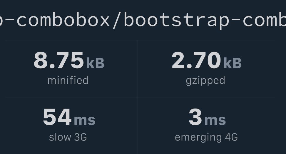 @bootstrap-combobox/bootstrap-combobox Bundlephobia