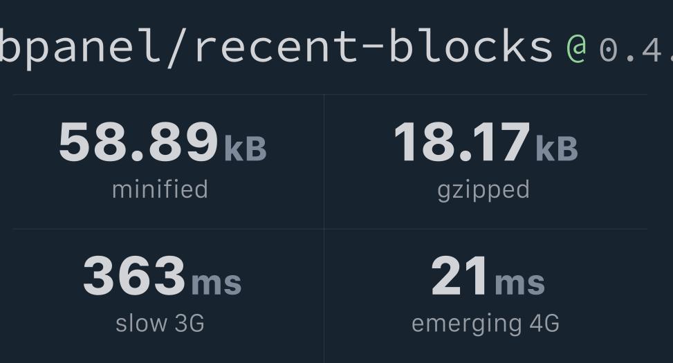 @bpanel/recent-blocks Bundlephobia