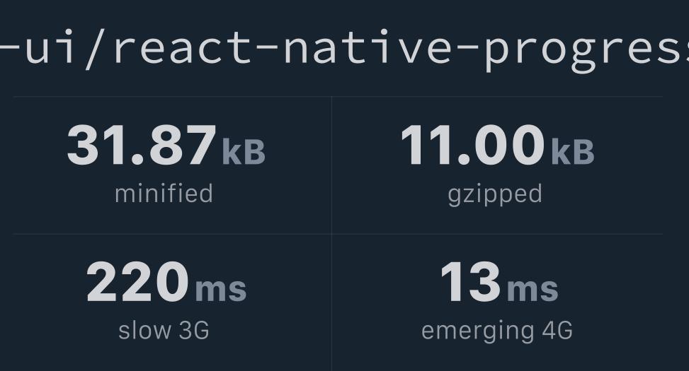 @brightlayer-ui/react-native-progress-icons Bundlephobia