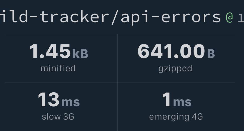 @build-tracker/api-errors Bundlephobia