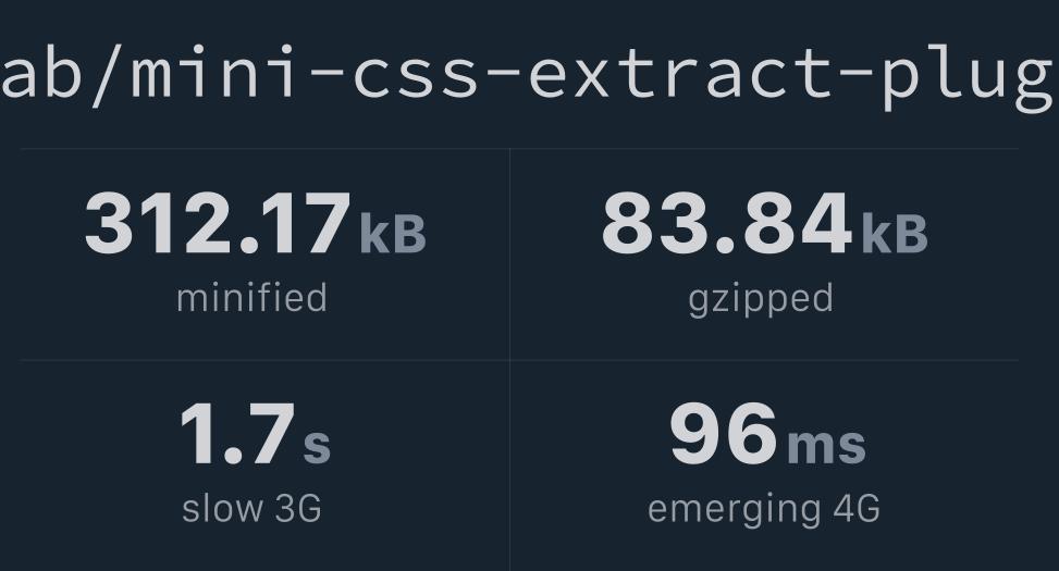 @cactuslab/mini-css-extract-plugin Bundlephobia