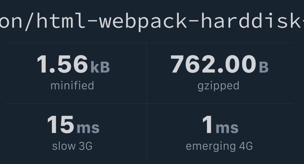 @captemulation/html-webpack-harddisk-plugin Bundlephobia
