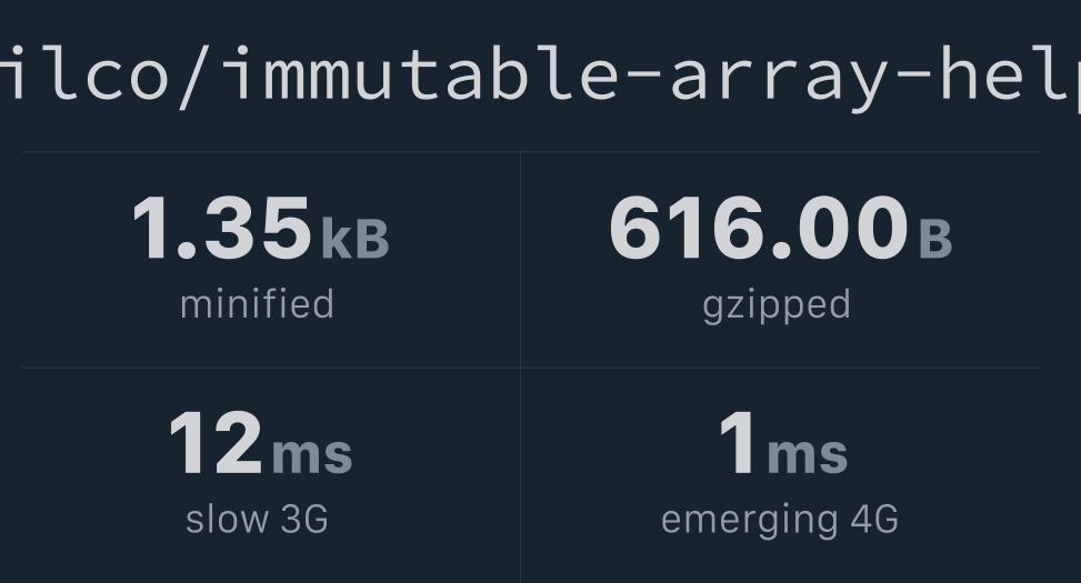 @charliewilco/immutable-array-helpers v0.1.1 Bundlephobia