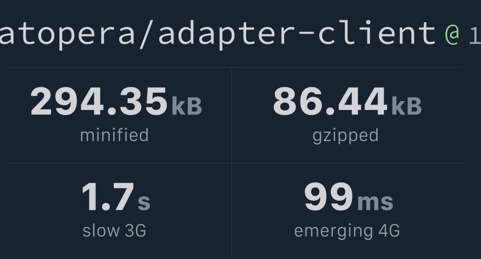 @chatopera/adapter-client Bundlephobia