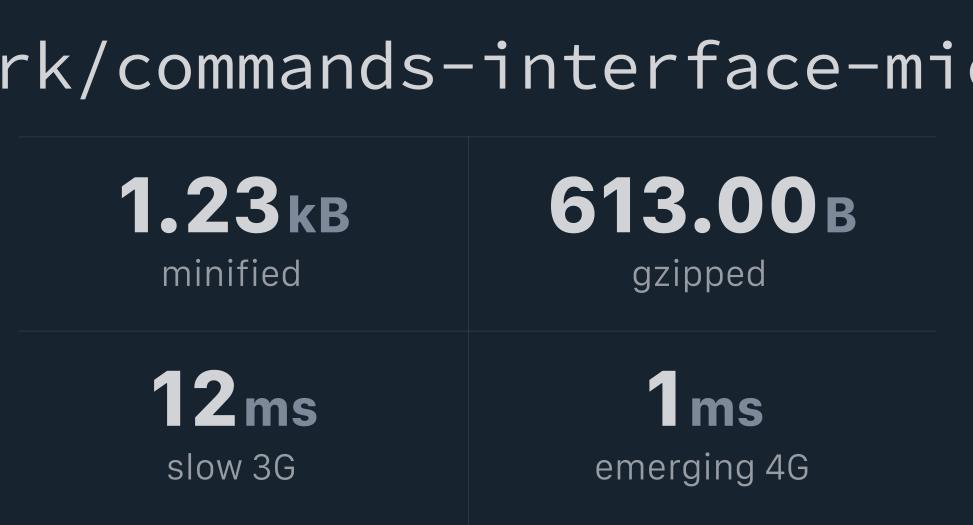 @clean-framework/commands-interface-micromodule Bundlephobia