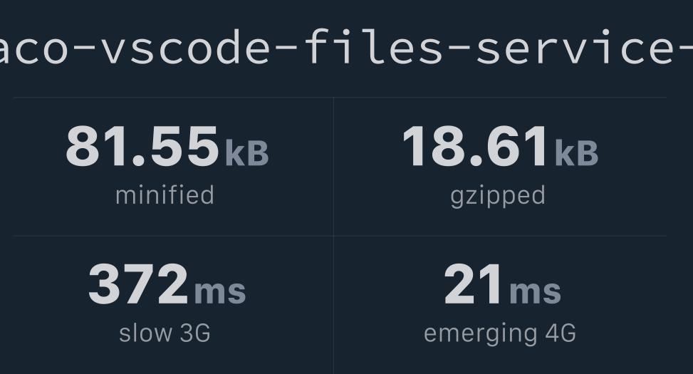 @codingame/monaco-vscode-files-service-override v11.1.2 Bundlephobia