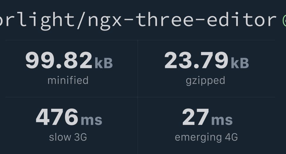 @colorlight/ngx-three-editor Bundlephobia