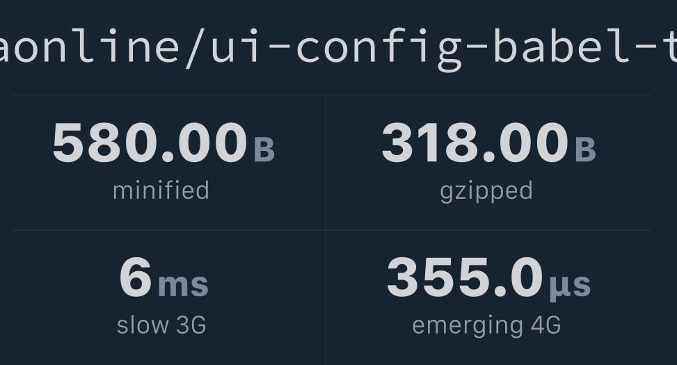 @comparaonline/ui-config-babel-ts Bundlephobia