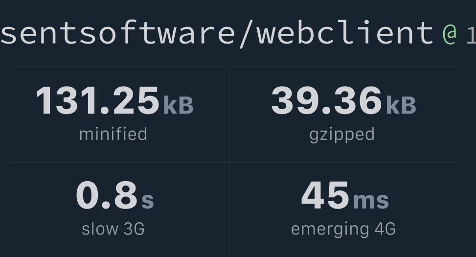@consentsoftware/webclient Bundlephobia