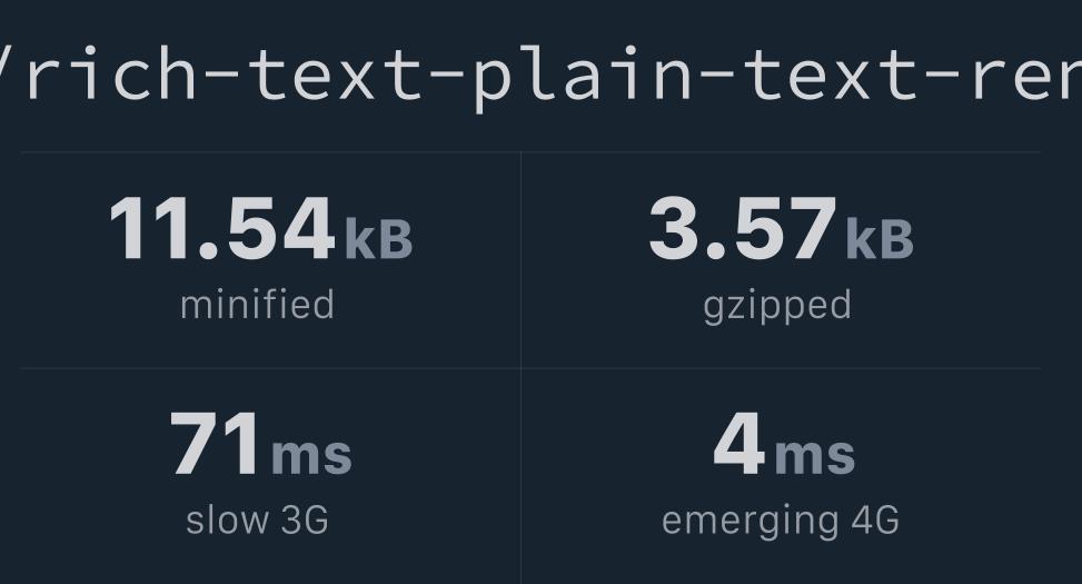 @contentful/rich-text-plain-text-renderer v17.0.0 Bundlephobia