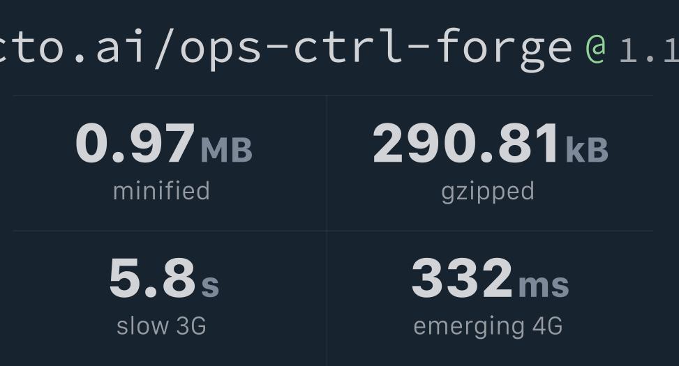 @cto.ai/ops-ctrl-forge Bundlephobia