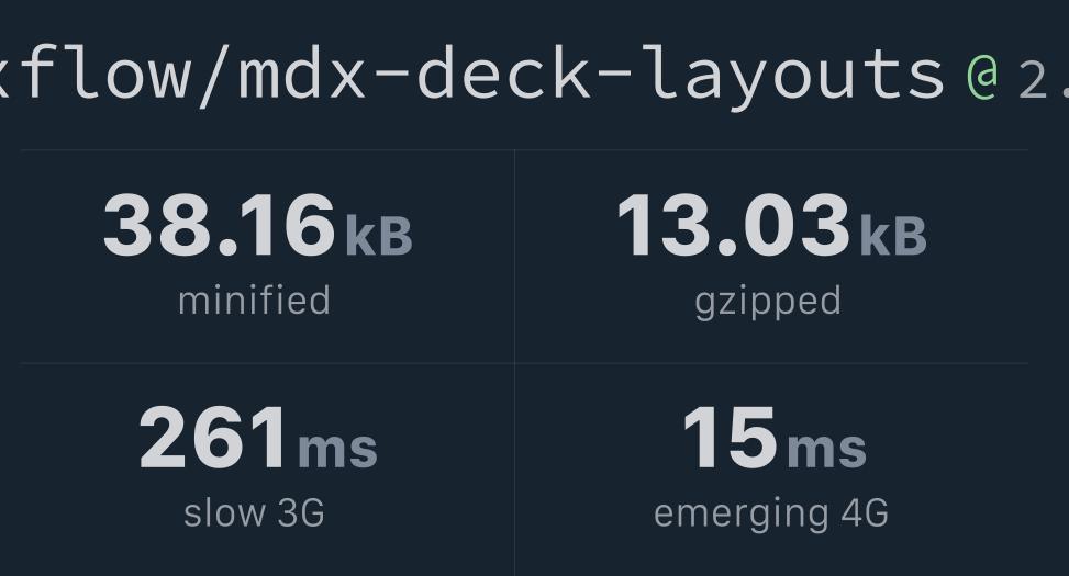 @dxflow/mdx-deck-layouts v2.0.0 Bundlephobia