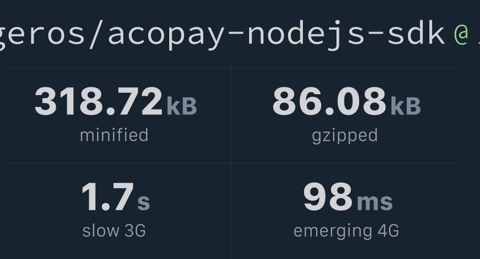 @edgeros/acopay-nodejs-sdk Bundlephobia