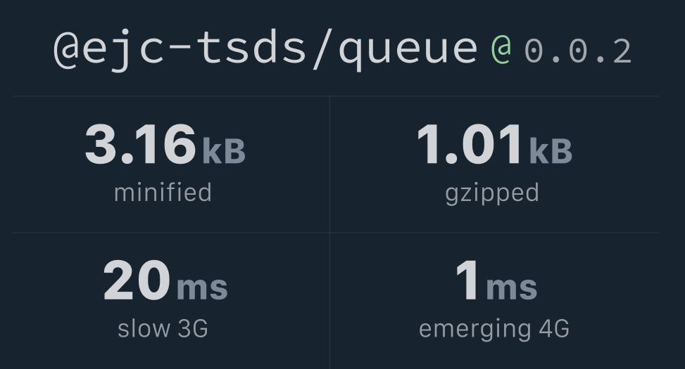 @ejc-tsds/queue Bundlephobia