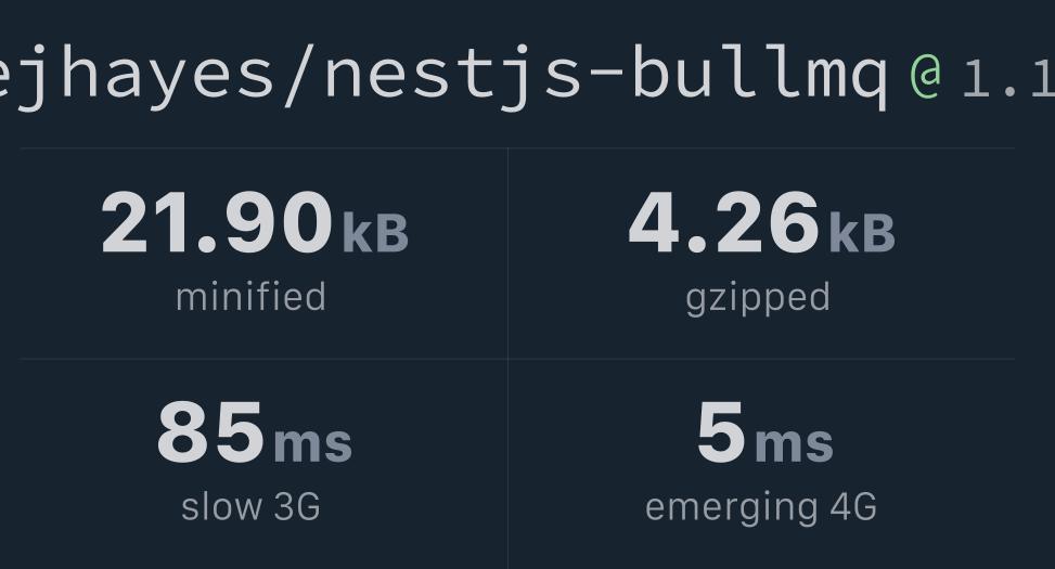 @ejhayes/nestjs-bullmq Bundlephobia