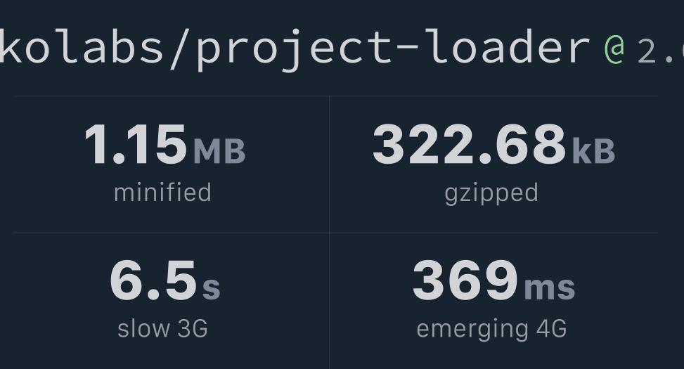 @ekolabs/project-loader Bundlephobia