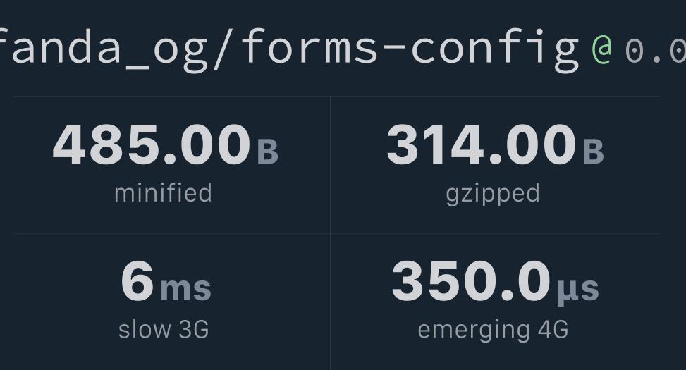 @fanda_og/forms-config Bundlephobia