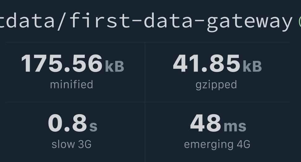 @firstdata/first-data-gateway v1.14.0 Bundlephobia
