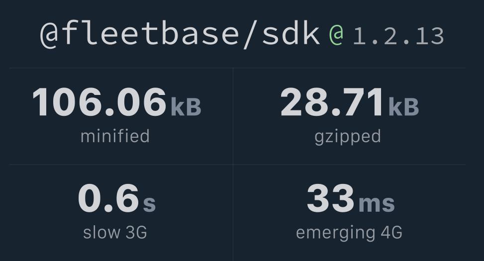 @fleetbase/sdk Bundlephobia
