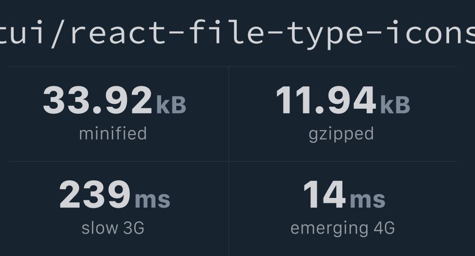 @fluentui/react-file-type-icons Bundlephobia