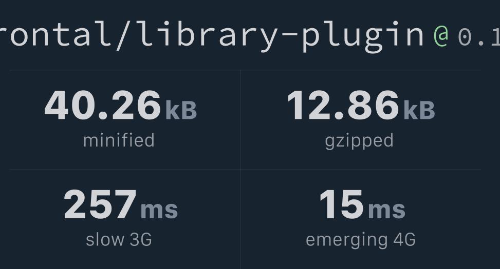 @frontal/library-plugin Bundlephobia