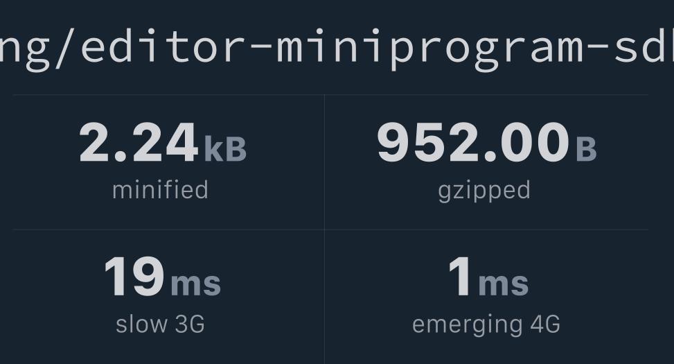 @gaoding/editor-miniprogram-sdk Bundlephobia