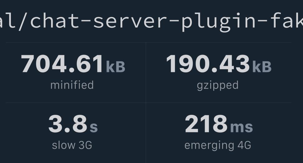@gluedigital/chat-server-plugin-fakeauth Bundlephobia