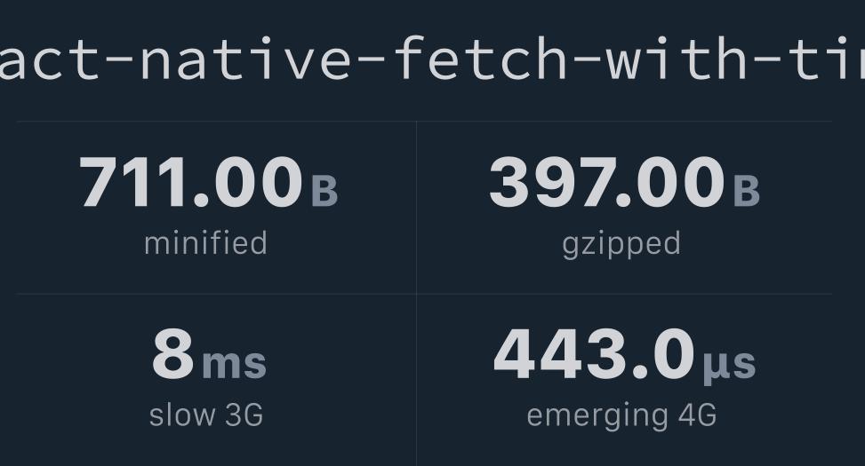 @gluons/react-native-fetch-with-timeout Bundlephobia