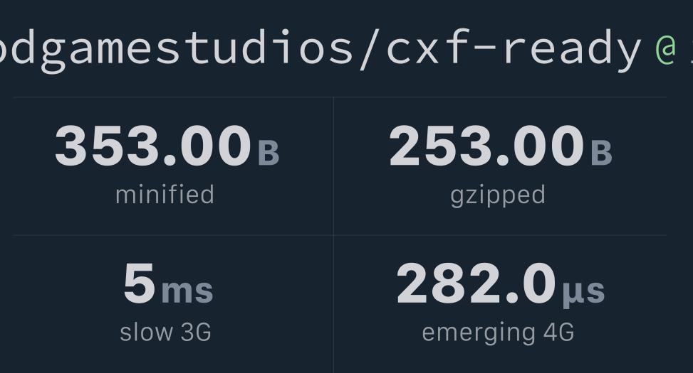 @goodgamestudios/cxf-ready Bundlephobia