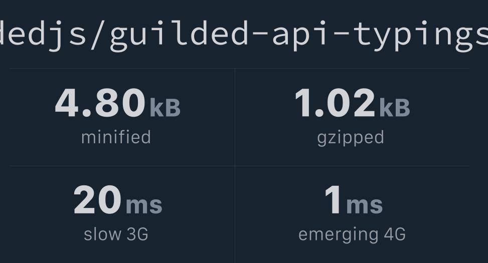 @guildedjs/guilded-api-typings Bundlephobia