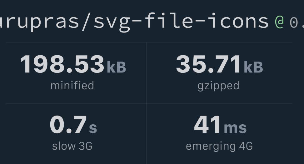 @gurupras/svg-file-icons Bundlephobia