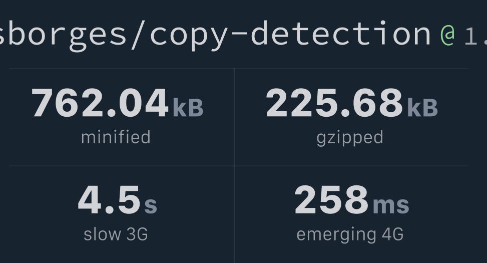 @hsborges/copy-detection Bundlephobia
