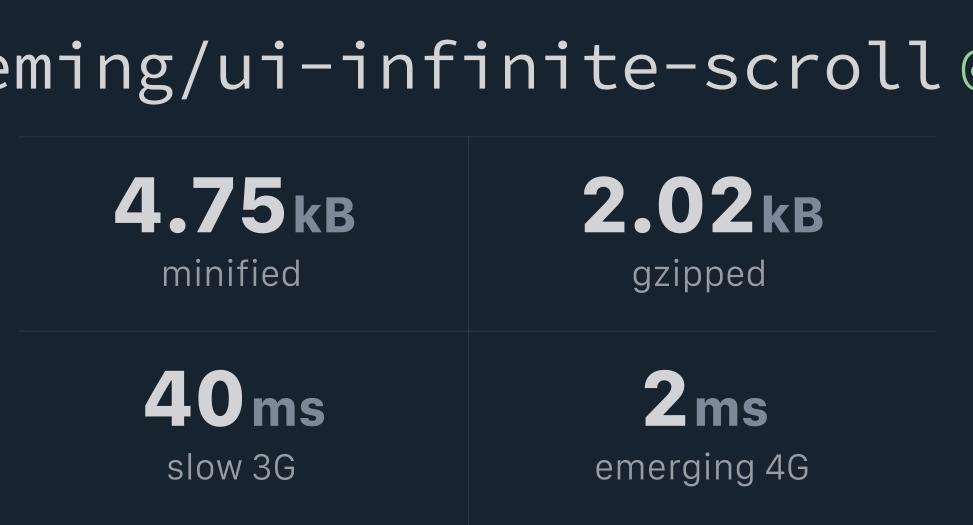 @huteming/ui-infinite-scroll Bundlephobia