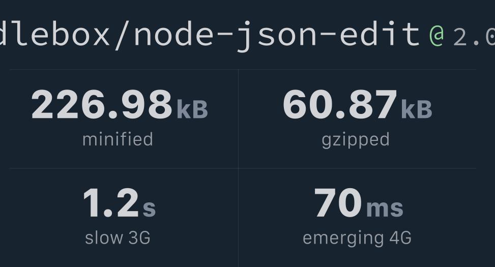 @idlebox/node-json-edit Bundlephobia