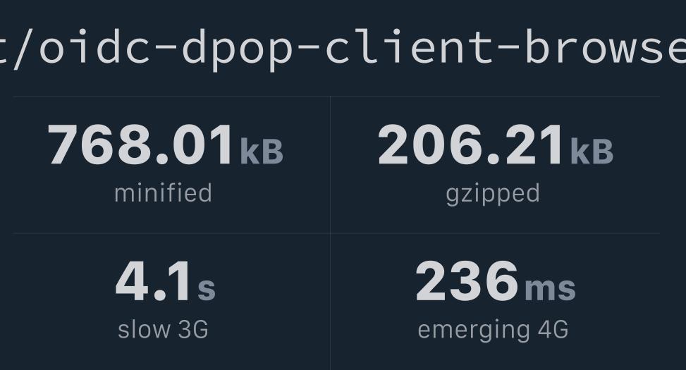 @inrupt/oidc-dpop-client-browser Bundlephobia
