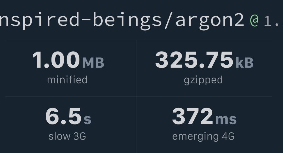 @inspired-beings/argon2 Bundlephobia