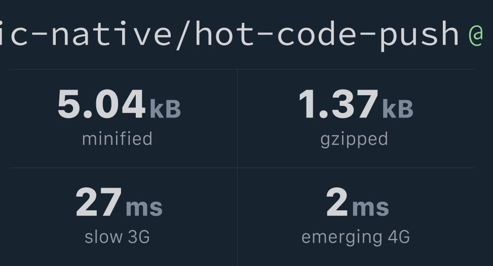 @ionic-native/hot-code-push Bundlephobia